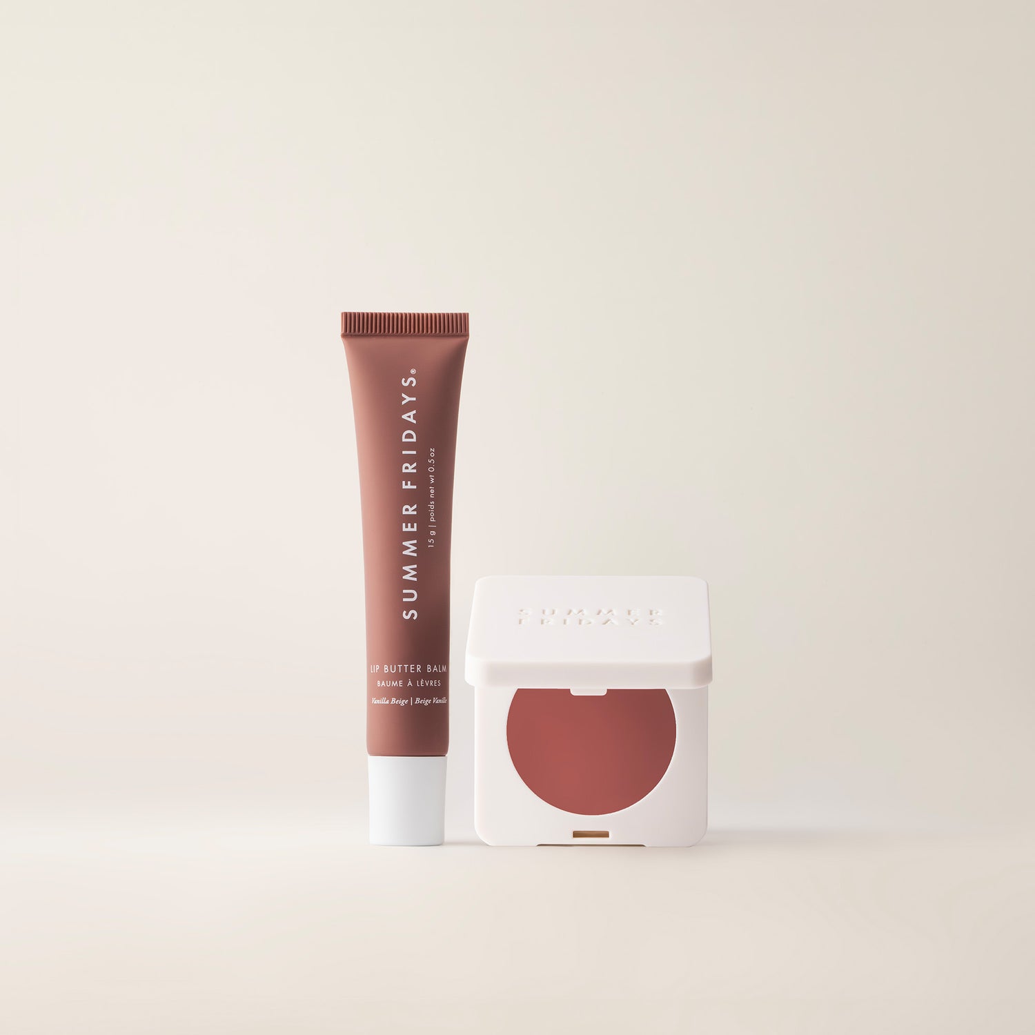 The Blush + Lip Duo, Toasted Terracotta + Vanilla Beige | Summer Fridays