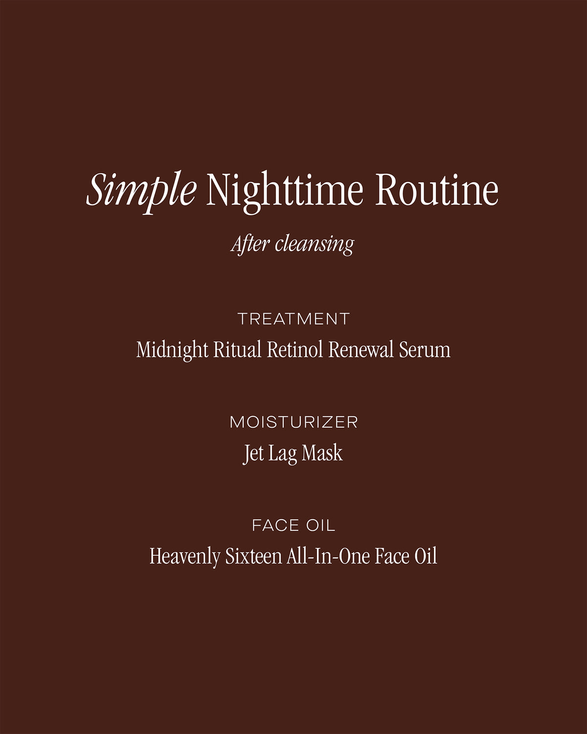 Simple Nighttime Routine | Summer Fridays